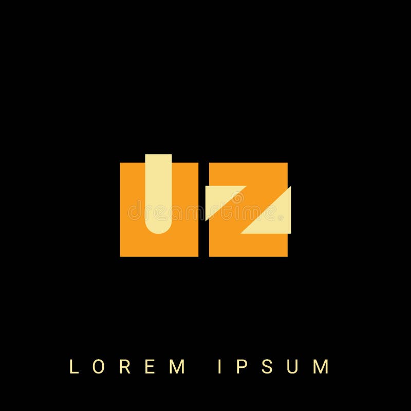 UZ Letter Logo Design. Creative Modern UZ Letters Icon Illustration ...
