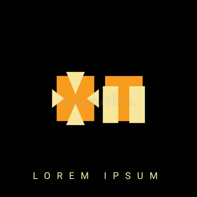 Modern Creative Shaped XT, TX, X T Logo. Initial Logo Designs Templete ...