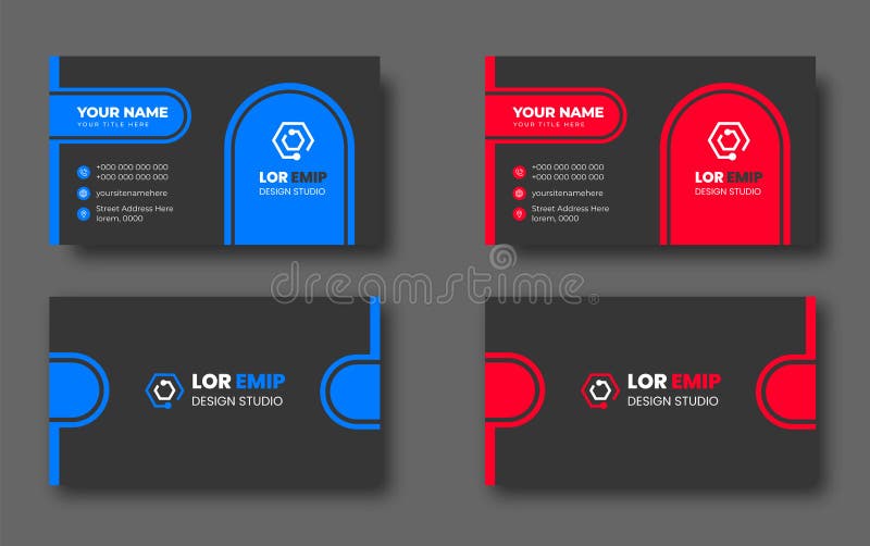 Modern Creative Simple Clean Business Card or Visiting Card Design ...