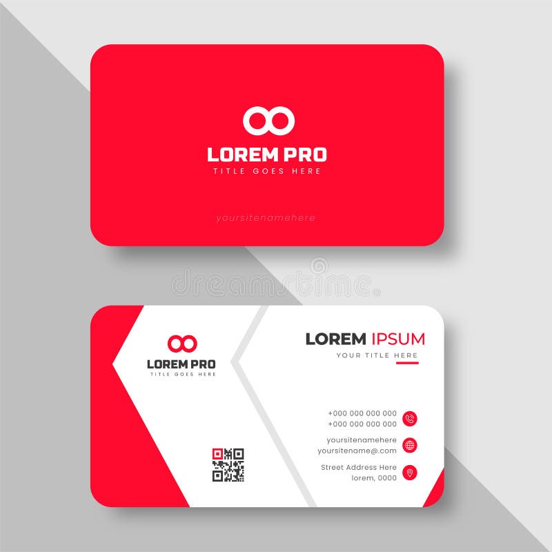 Modern Creative Simple Clean Business Card or Visiting Card Design ...