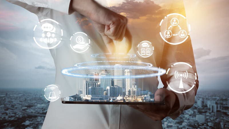 Modern Creative Telecommunication and Internet Network Connect in Smart ...