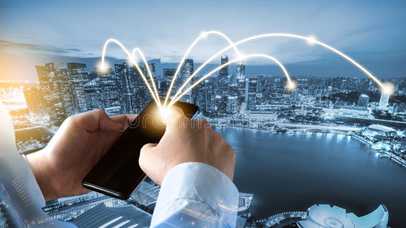 Modern Creative Telecommunication and Internet Network Connect in Smart ...