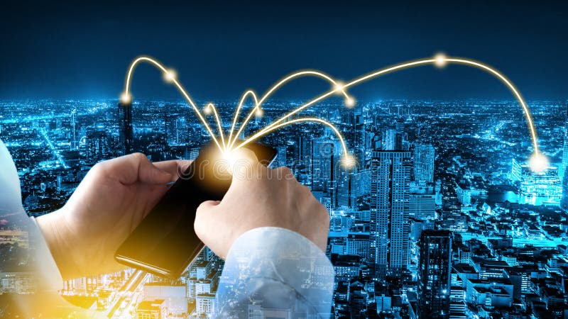 Modern Creative Telecommunication and Internet Network Connect in Smart ...