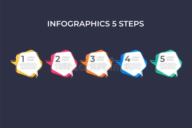 Five Process Infographic Stock Illustrations – 13,543 Five Process ...