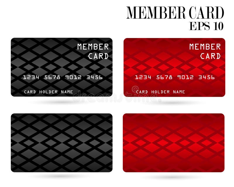 Modern Credit Card, Business VIP Card, Member Card Stock Vector ...