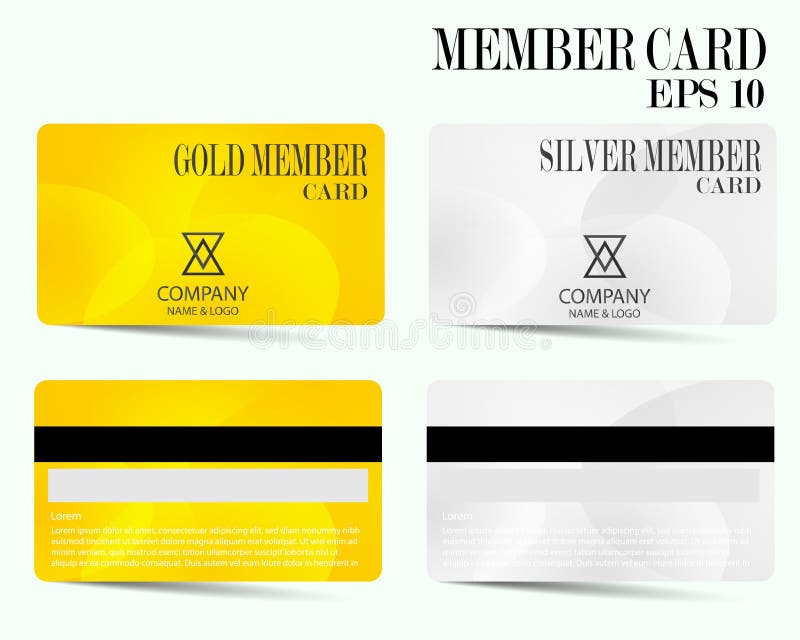 Modern Credit Card, Business VIP Card, Member Card Stock Illustration ...