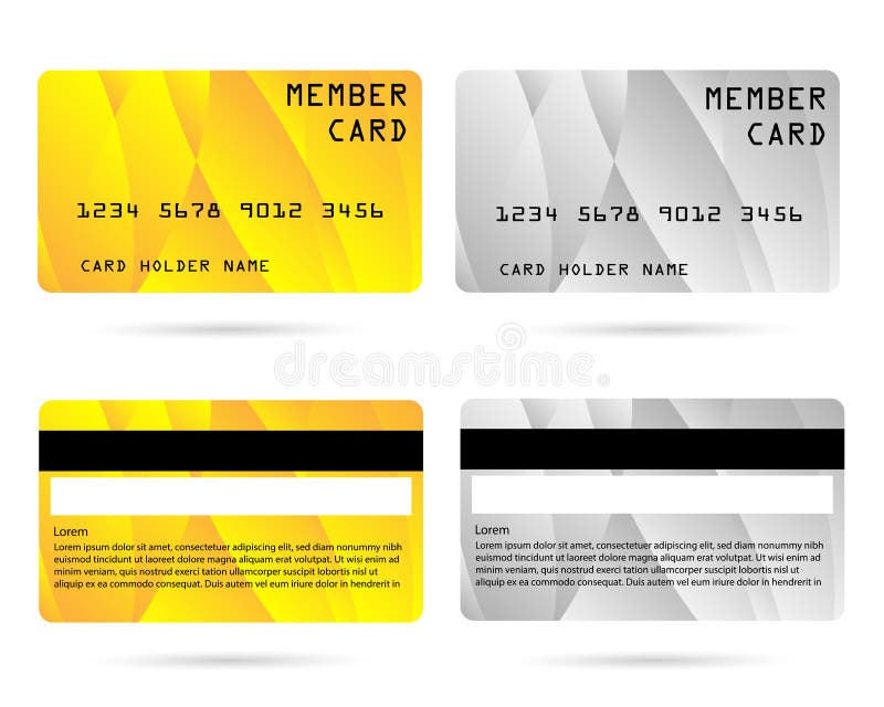 Modern Credit Card, Business VIP Card, Member Card Stock Vector ...