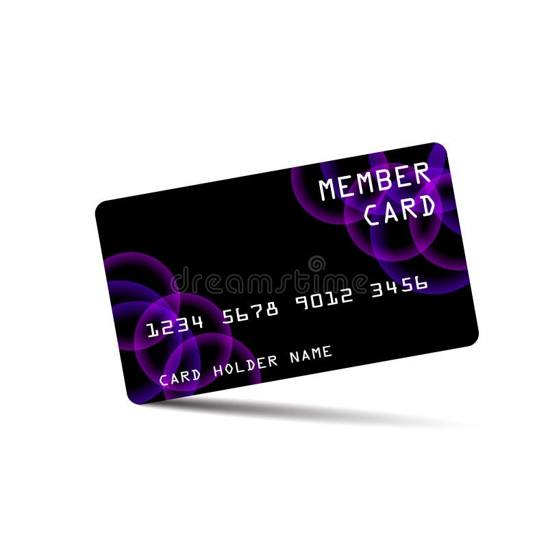 Modern Credit Card, Business VIP Card, Member Card Stock Illustration ...