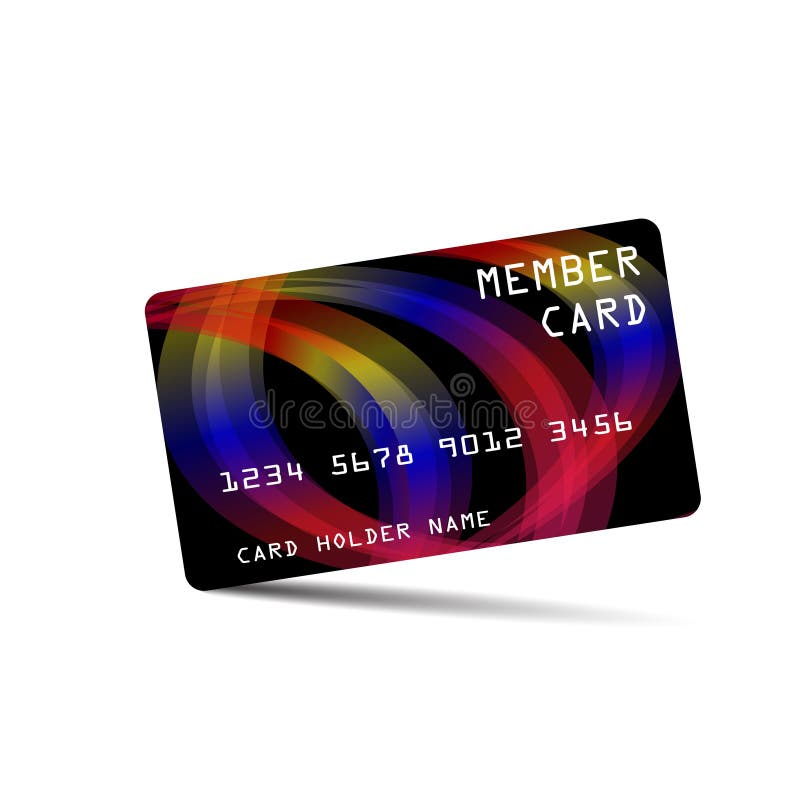 Modern Credit Card, Business VIP Card, Member Card Stock Illustration ...