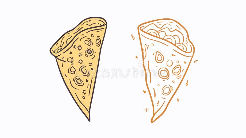 Modern Crepe Outline Icons Vector Illustration for Projects and Designs ...