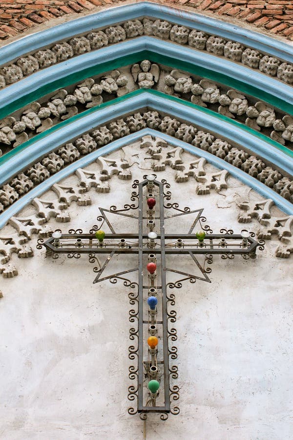 Modern cross stock image. Image of electricity, cherub - 27629359