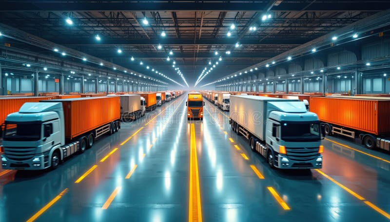Streamlined Modern Logistics Facility Stock Illustrations – 552 ...