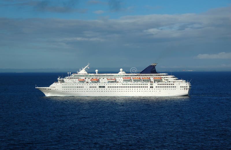 Modern cruise ship at sea stock image. Image of ocean - 1728543