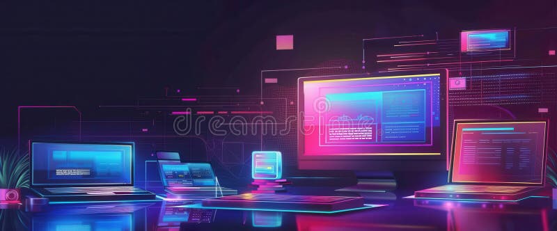 Modern CSS Design. Web Development Concept Stock Photo - Image of ...