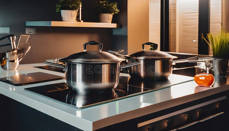 Modern Culinary Elegance: Gourmet Cooking Utensils Collection Stock ...