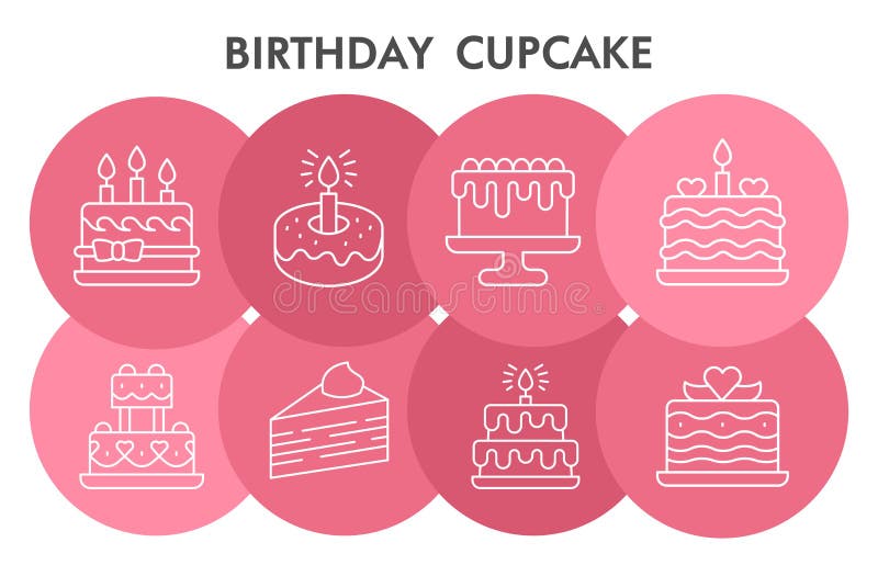 Modern Cupcake Infographic Design Template with Icons. Wedding and ...