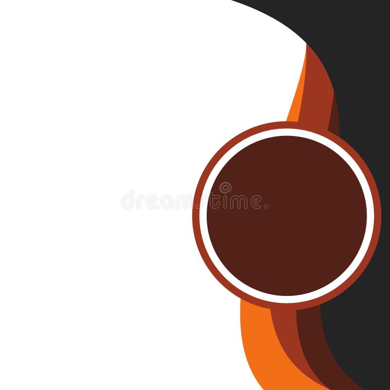 Modern Curve Border with Circle Frame Decoration Stock Vector ...