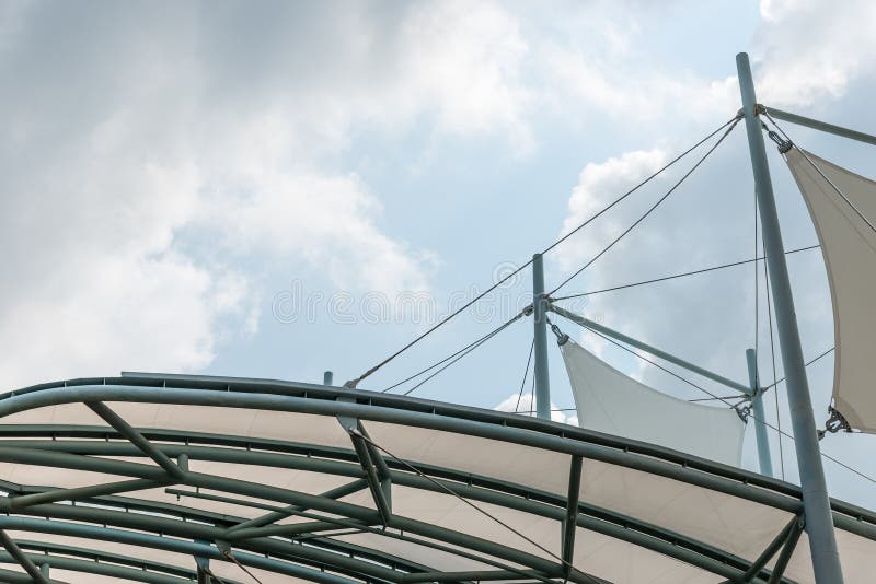 Modern curve canopy stock photo. Image of architecture - 70746726