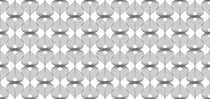 Modern Curve Flower Seamless Pattern Background Vector Illustration ...