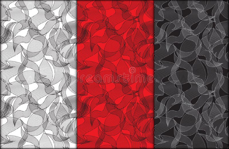Modern Curve Line Seamless Pattern Abstract Vector Background Stock ...