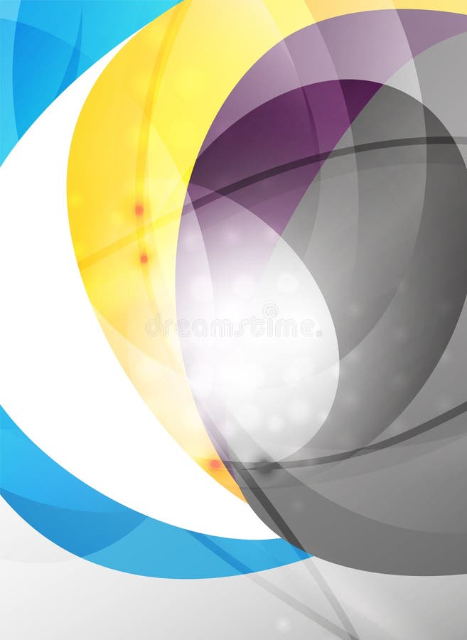 Modern Curve Stripes Template Stock Vector - Illustration of curve ...