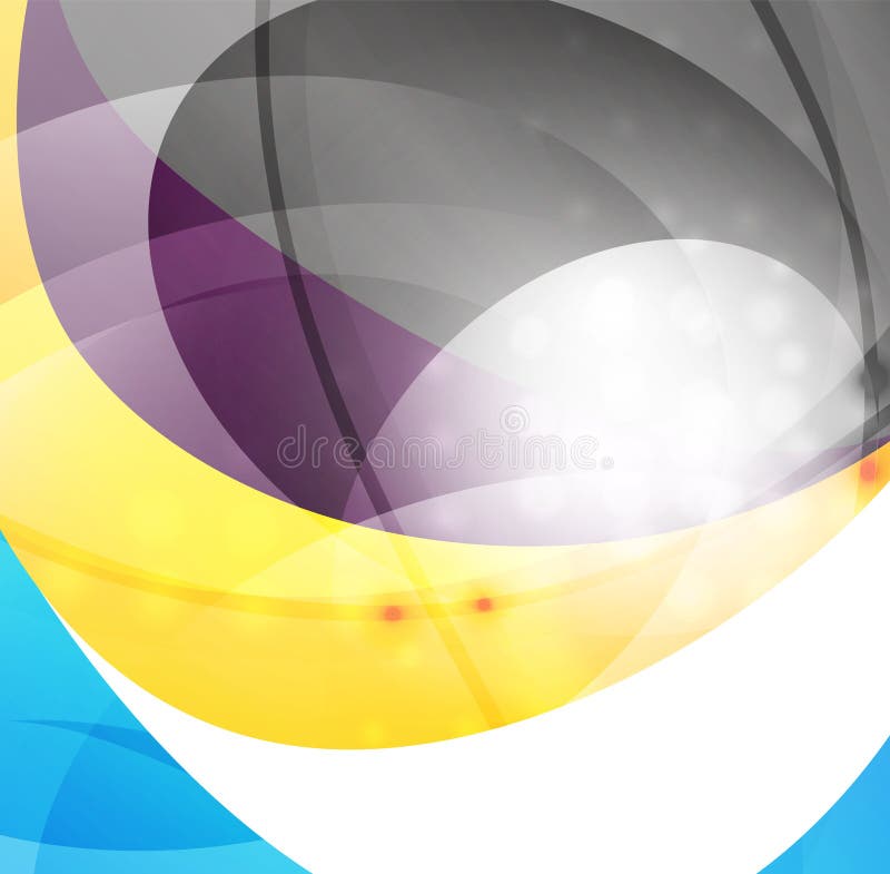 Modern Curve Stripes Template Stock Vector - Illustration of colorful ...