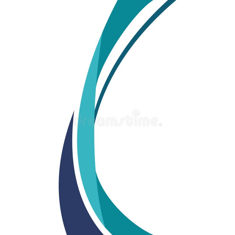 Modern Curved Border stock vector. Illustration of business - 333171632