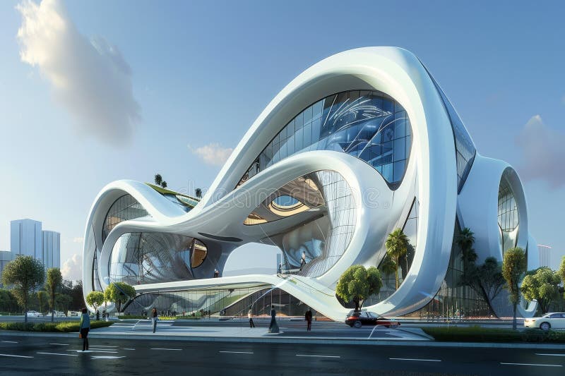 A Modern, Curved Building Showcasing Innovative Architecture and ...