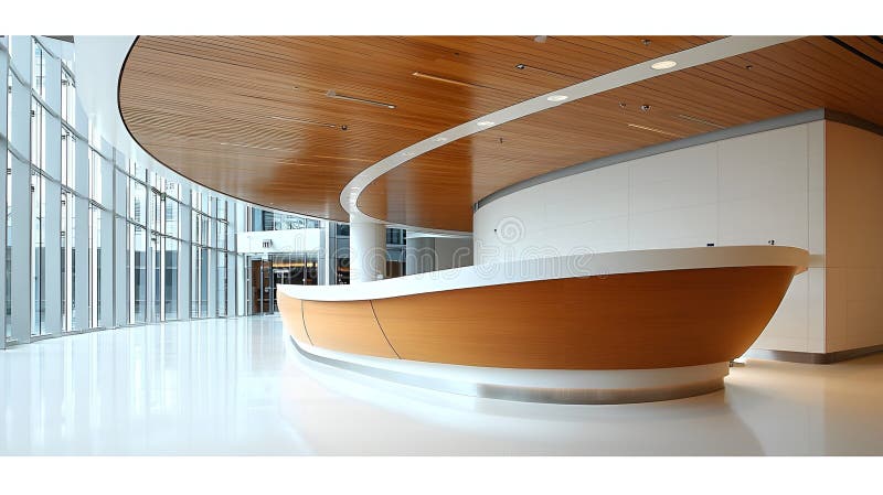 Circular Reception Desk Lobby U Shaped Wood Reception Desk For Lobby