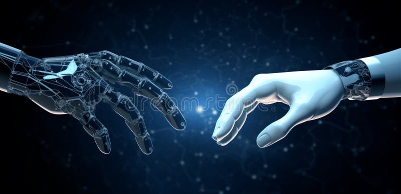 Modern Cyber Science Computer Bionic Technology Arm Artificial Future ...