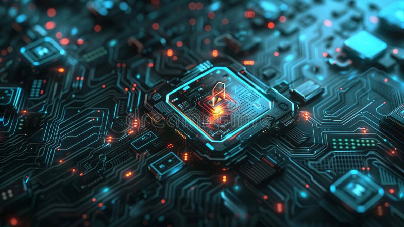 Modern Cyber Security Wallpaper, Digital Data Cyber Protection ...