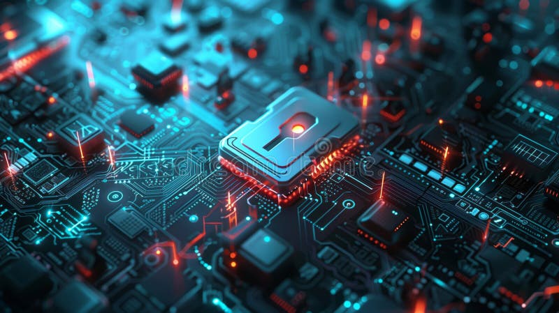 Modern Cyber Security Wallpaper, Digital Data Cyber Protection ...