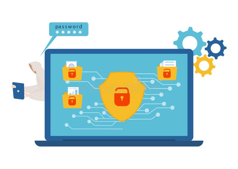 Modern Cybercrime Attack Phishing Information, Laptop Device Technology ...