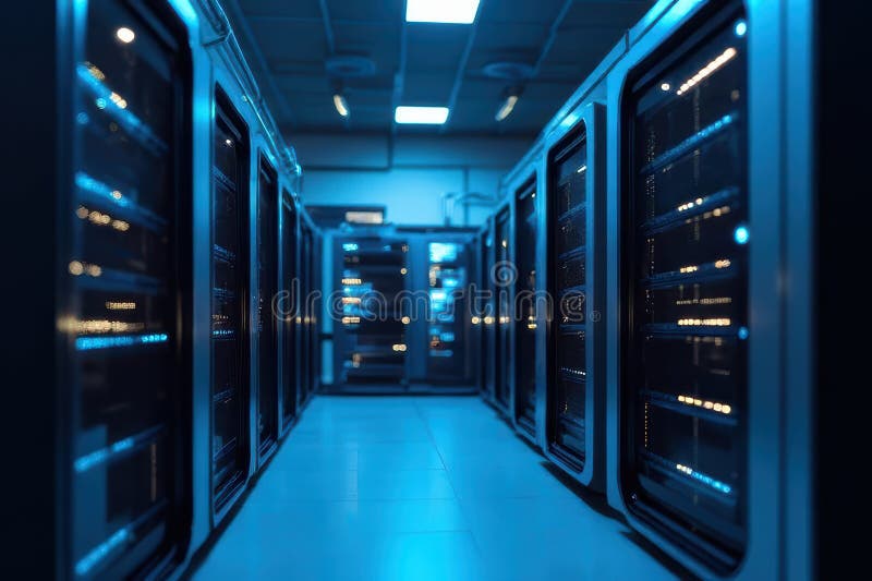 Modern Cybersecurity Training Server Setup Stock Illustration ...