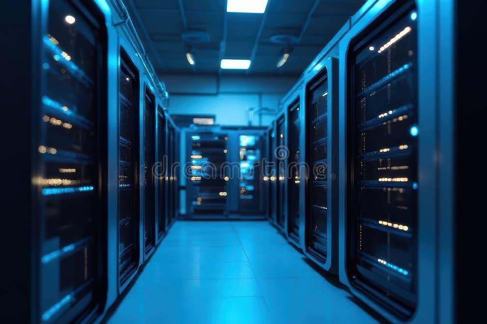 Modern Cybersecurity Training Server Setup Stock Illustration ...