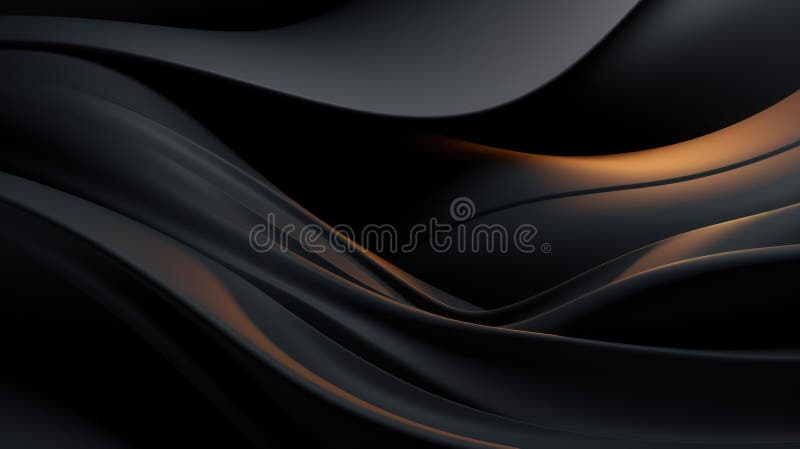 Modern 3D Background with Abstract Dark Shape, Abstract Illustration ...
