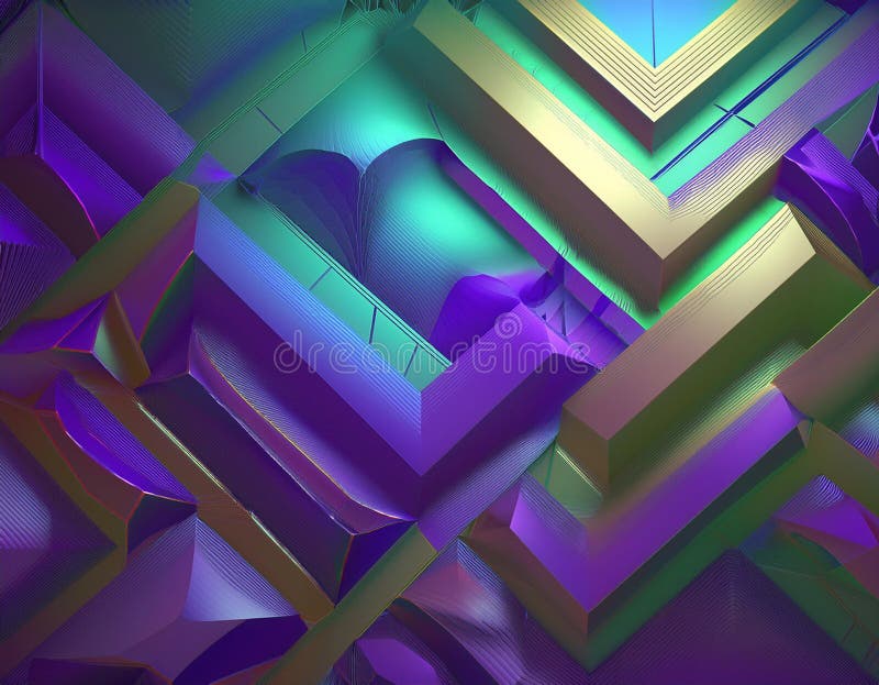 Modern 3D Background with Intersecting Geometric Shapes and Gradient ...