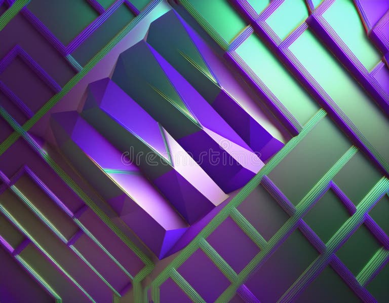 Modern 3D Background with Intersecting Geometric Shapes and Gradient ...
