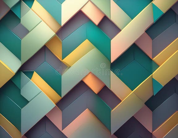 Modern 3D Background with Intersecting Geometric Shapes and Gradient ...