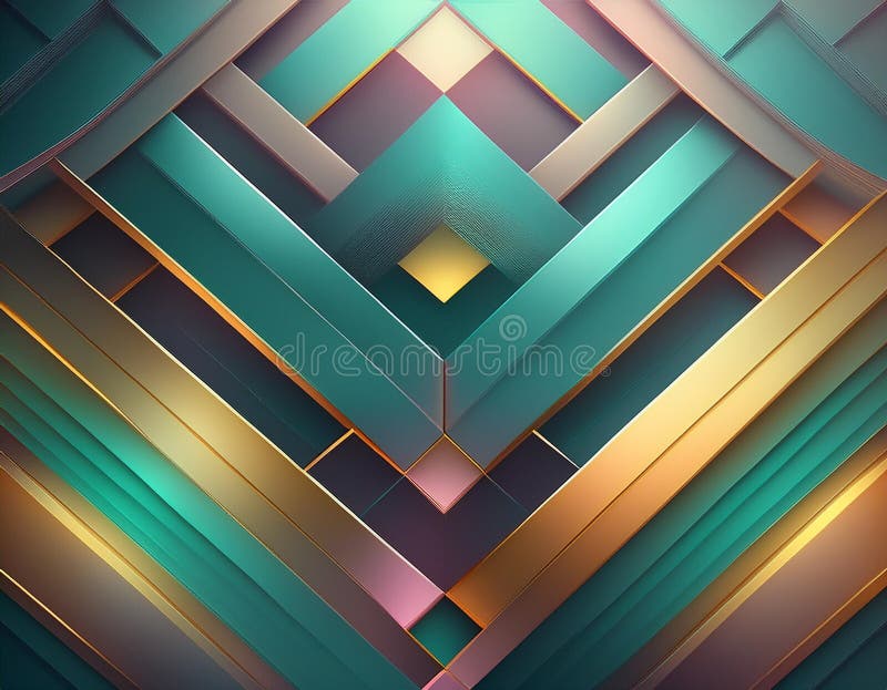 Modern 3D Background with Intersecting Geometric Shapes and Gradient ...