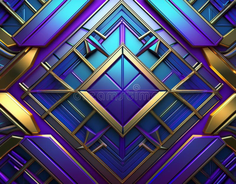 Modern 3D Background with Intersecting Geometric Shapes and Gradient ...