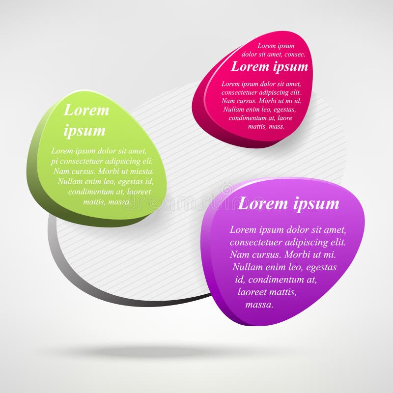 Modern 3D Boards Design Layout. Vector Stock Vector - Illustration of ...