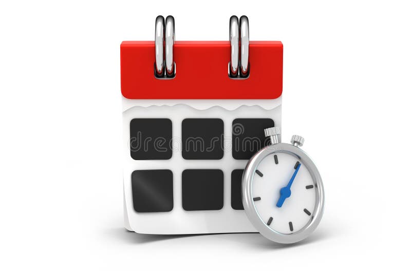 Isometric 3d Calendar with Task Managment and Businessman. Stock Vector ...