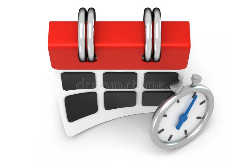 Isometric 3d Calendar with Task Managment and Businessman. Stock Vector ...