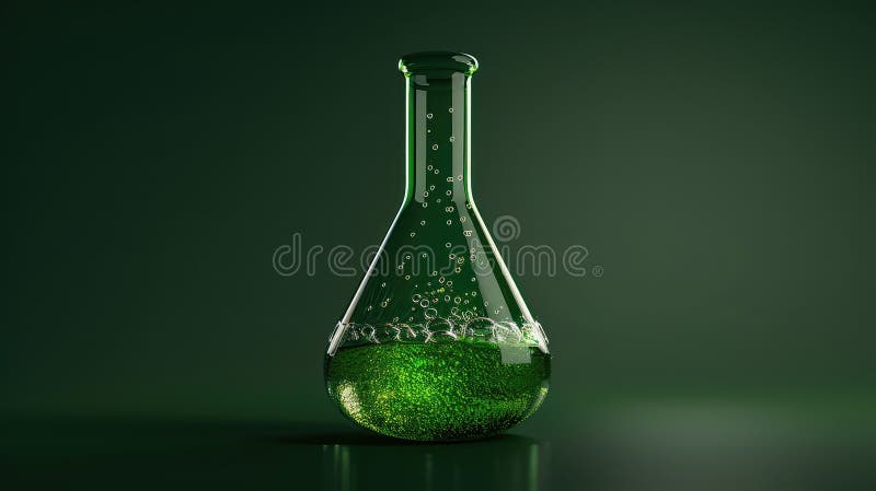 Modern 3D Chemical Lab Beaker Flask for Testing Stock Illustration ...