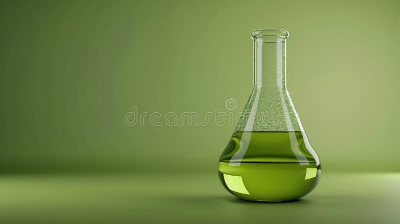 Modern 3D Chemical Lab Beaker Flask for Testing Stock Illustration ...