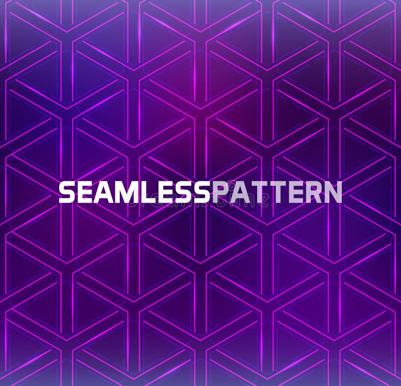Vector Futuristic Texture Seamless Pattern Stock Vector - Illustration ...