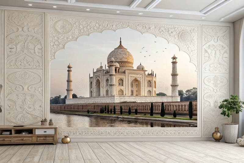 3D Digital Print Wallpaper Illustration Stock Illustration ...