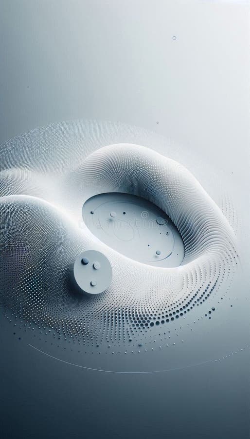 Modern 3D Edge-Focused Abstract with Nature-Inspired Halftone Patterns ...