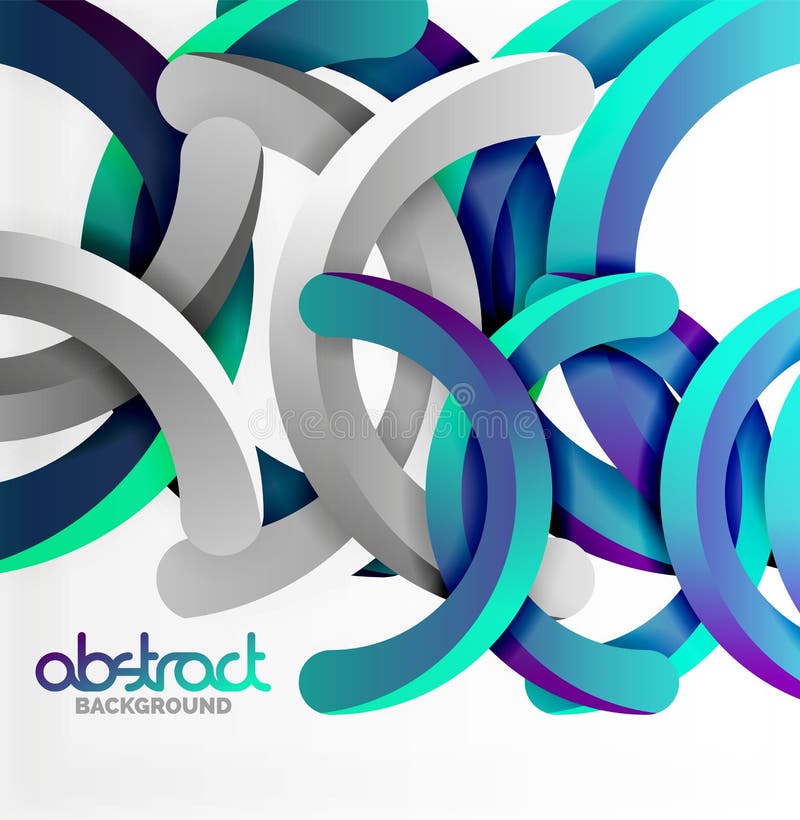 Modern 3d Geometrical Style Background, Arch Circular Lines Stock ...